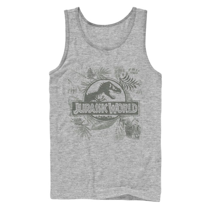 Men's Jurassic World Fern Leaf Logo Adult Tank Top | lilostore