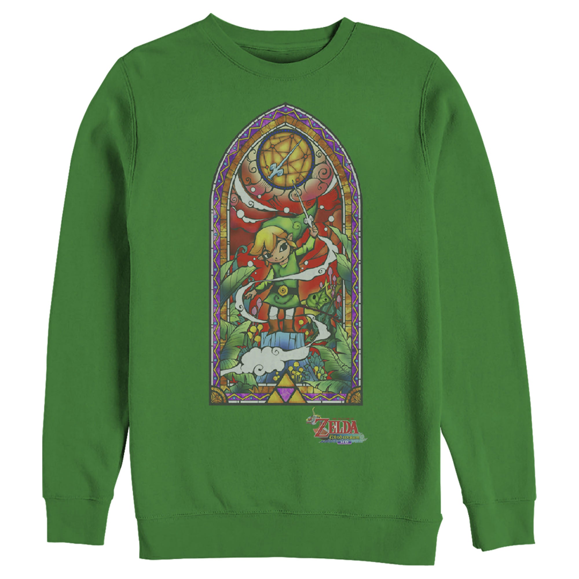 Men's Nintendo Legend of Zelda Wind Waker Window Adult Sweatshirt ...
